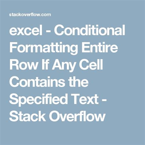 How To Use Conditional Formatting In Excel To Highlight Rows With