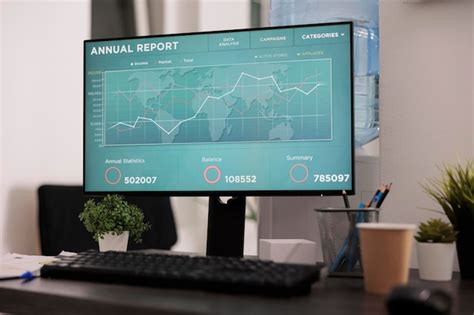 16000 Computer Screen With Data Analysis Pictures
