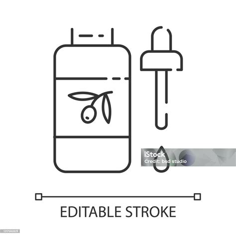 바디 오일 선형 아이콘입니다 제모 왁싱 애프터 케어 보습 제품 천연 유기농 건강한 피부 관리 가는 선 그림입니다 등고선 기호입니다 벡터 절연 윤곽선 도면 편집 가능한
