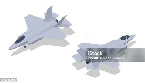 아이소메트릭 록히드 마틴 F35 라이트닝 Ii 다목적 전투기 전자전 및 정보 감시 정찰 능력 군용 항공 등측투영법에 대한 스톡 벡터 아트 및 기타 이미지 Istock