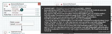 Nifi连接sqlserver With Windows验证 And 遇到的错误nifi Sqlserver Csdn博客