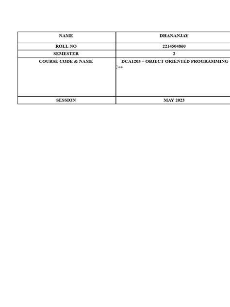 Oop 1 Pdf C Computer Science