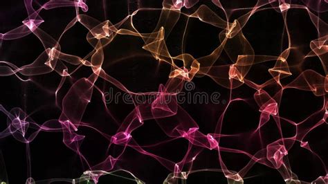 Dark Caustic Animation In Purple Abstract Background Stock Video