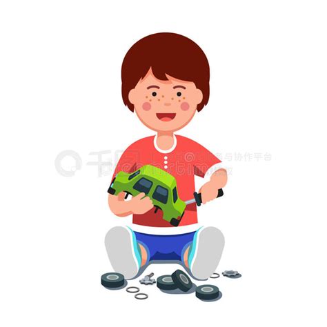 技工高清图片 男孩技工纠正玩具汽车使用螺丝刀 男孩技工纠正玩具汽车使用螺丝刀图片免费下载 5128595479 千图网pro