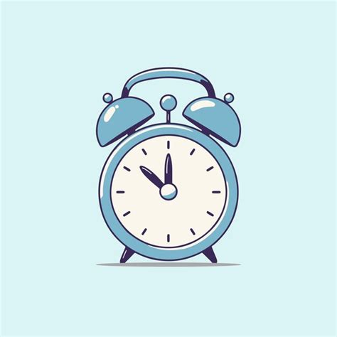 Alarm Clock Illustration Ringing Clock Cute Clock Vector Illustration Design Wake Up Time Clock