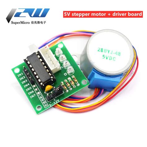 Set Byj Stepper Motor V Dc Uln Stepper Board Motor Drive Module For Arduino