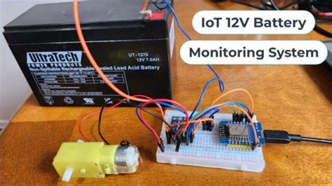 Iot Based 12v Battery Monitoring System With Esp8266