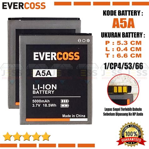 Jual Baterai Battery Original High Quality Evercoss Cross A A Pin Rata Hp Jadul Ukuran