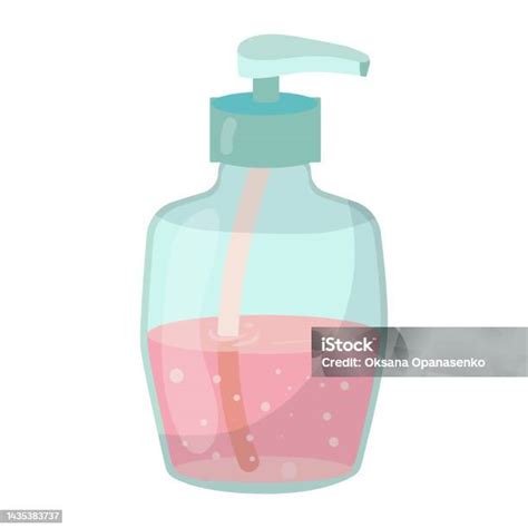 병에 액체 비누 손과 몸을위한 세제 살 균 자기 관리를위한 수단 흰색 배경의 벡터 그래픽입니다 0명에 대한 스톡 벡터 아트 및 기타 이미지 Istock
