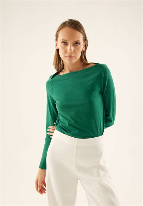 Anna Field 2 Pack Longsleeve Dark Green Multi Coloured Donkergroen Zalando Be