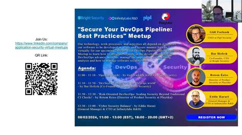 Cyber Security Virtual Meetups On Linkedin Secure 🔥 Your Devops Pipeline Best Practices Meetup