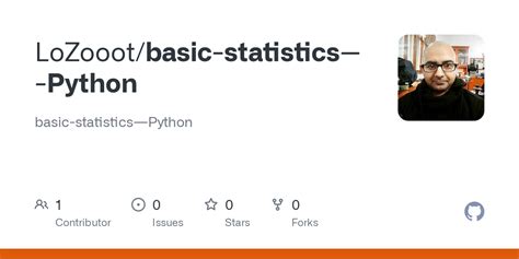 Github Lozoootbasic Statistics Python Basic Statistics Python
