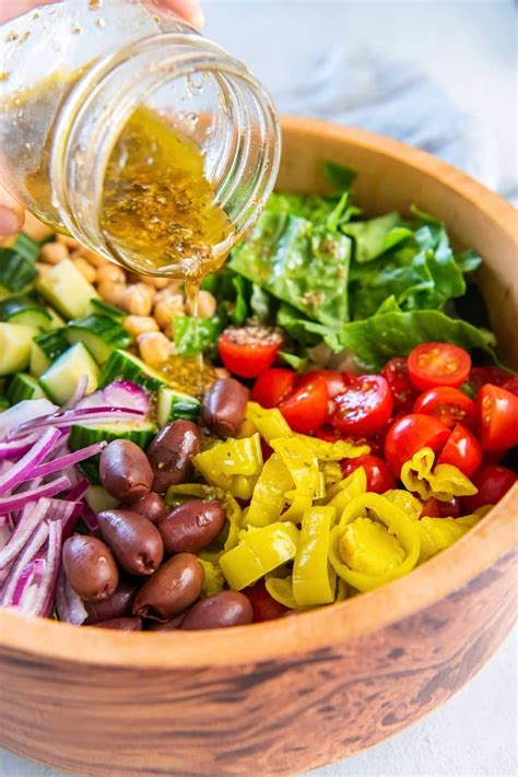 This Italian Salad Is Zesty Crisp And Fresh With Vegetables Olives