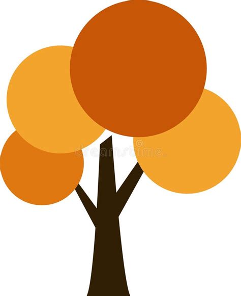 Tree Icon Simple Silhouettes Flat Trees Set Pines Spruces Conifers