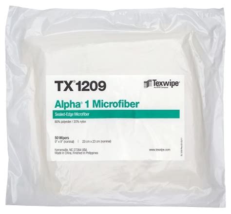 Texwipe Tx1209 Alpha 1 Microfiber Dry Cleanroom Wipers 9 X 9 100