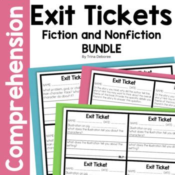 Exit Tickets For ELA Reading Assessment For 2nd Grade Reading Comprehension