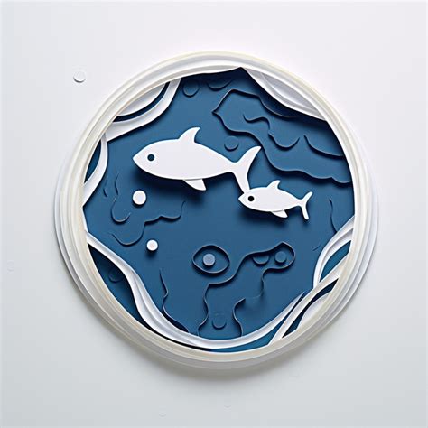 Paper Piece With Fish Background Season High Resolution Water