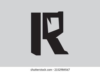 Logo Letter R Black Color Vector Stock Vector Royalty Free 2152984567 Shutterstock