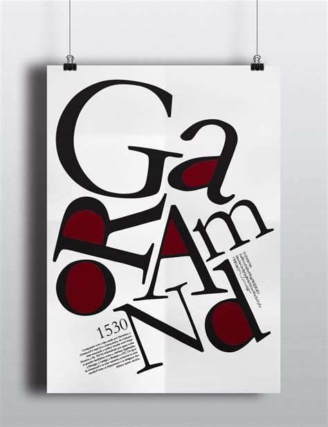 Garamond Typeface Poster