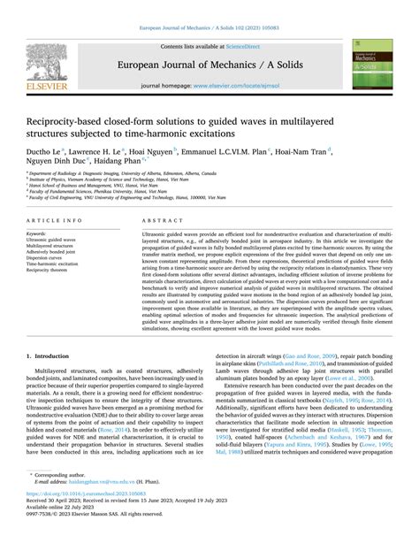 Pdf Reciprocity Based Closed Form Solutions To Guided Waves In