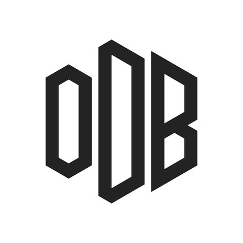 Premium Vector Odb Logo Design Initial Letter Odb Monogram Logo Using