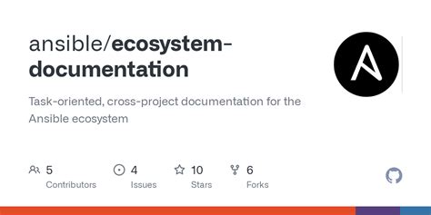 Github Ansibleecosystem Documentation Task Oriented Cross Project Documentation For The