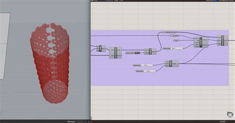 how to apply pattern all over a cylinder r grasshopper3d