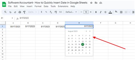 How To Quickly Insert Date In Google Sheets Software Accountant