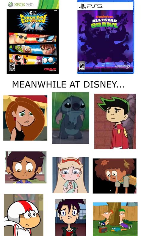 Poor Disney Heroes Nickelodeon All Star Brawl Know Your Meme