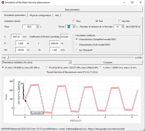 Github Hafmedwaterhammersimulation A Qt Application For Water Hammer Simulation