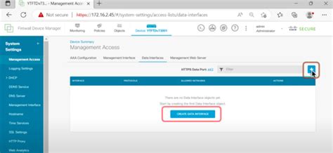 Configure Ftdv Using Fmd To Allow Management From Internet To The