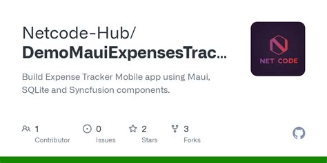 Github Netcode Hubdemomauiexpensestracker Build Expense Tracker