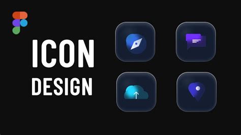 How To Design 3d Glass Icons In Figma Glassmorphism Ui Tutorial For Beginners Youtube