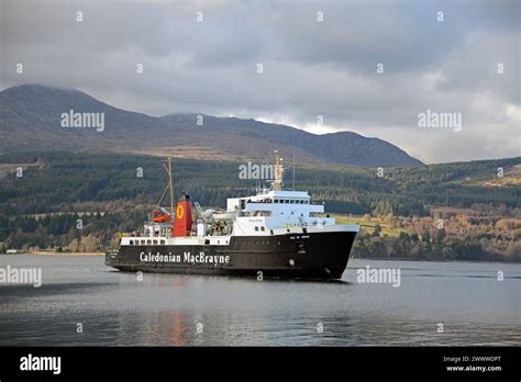 Calmac Ferry Mv Isle Of Arran Approaching Brodick Isle Of Arran