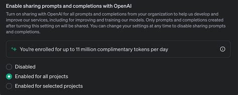 Free Tokens By Helping Improve Openai Models Issue Api Openai Developer Community