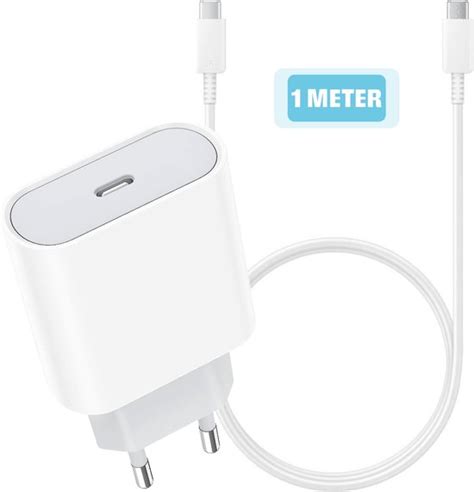 Iphone 15 Oplaadstekker 30w Usb C Power Oplader Met Kabel 1 Meter Apple Iphone 15