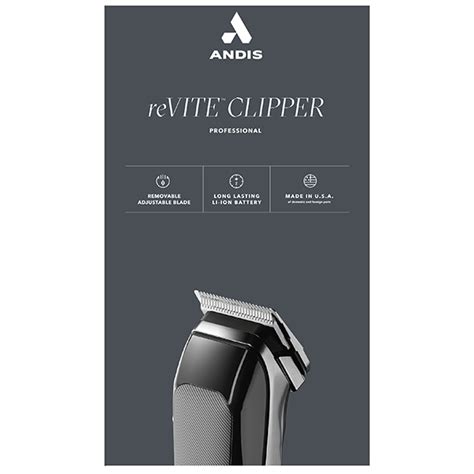 Andis Revite Black Clipper - 86000 | Marlo Beauty Supply