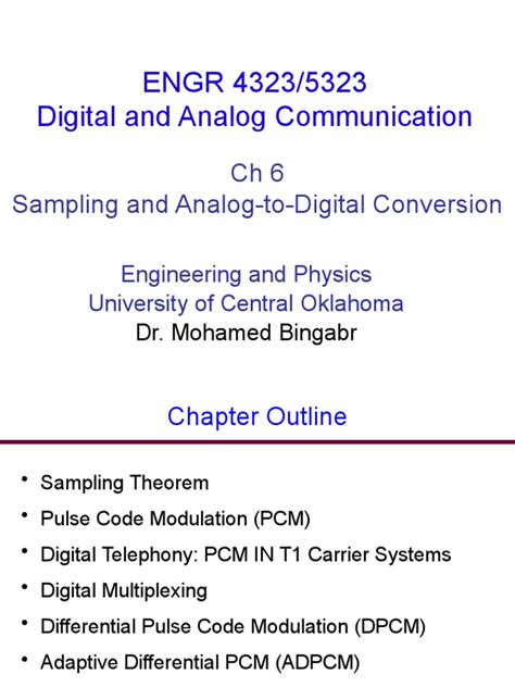 Sampling And Analog To Digital Conversion Pdf Sampling Signal