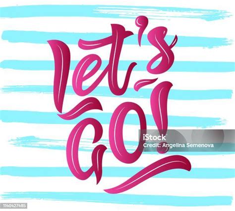 현대 레터링 S 줄무늬 배경에 이동 하자 손으로 그린 그림 문구 벡터 동기 부여 인용 감정에 대한 스톡 벡터 아트 및 기타 이미지 감정 격려 그리기 Istock