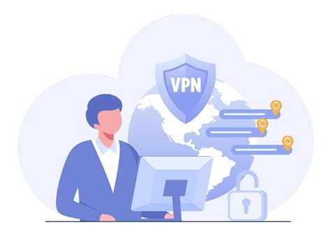 Premium Vector Vpn Access Vpn To Protect Personal Data In Smartphone Computer Virtual Private