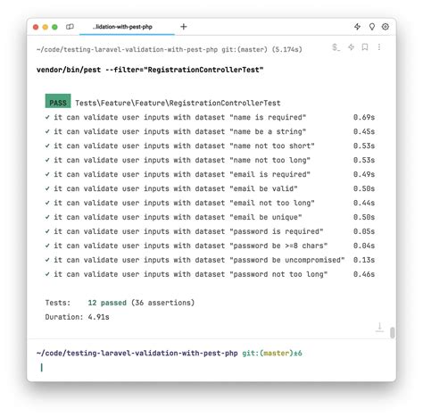 Testing Laravel Validation Rules With Pest Php