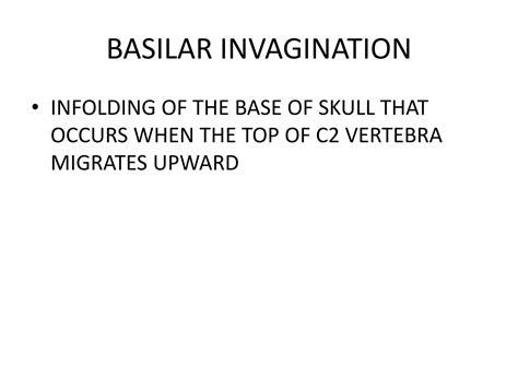Basilar Invagination Lines Pptx