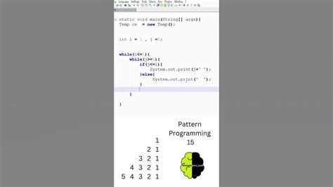 Day 15 Pattern Programming 15 Java Zoho Pattern Programming