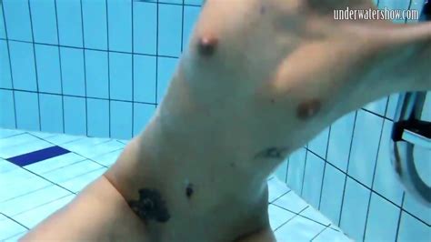 Sexy Blonde Monica Gets Horny In The Pool