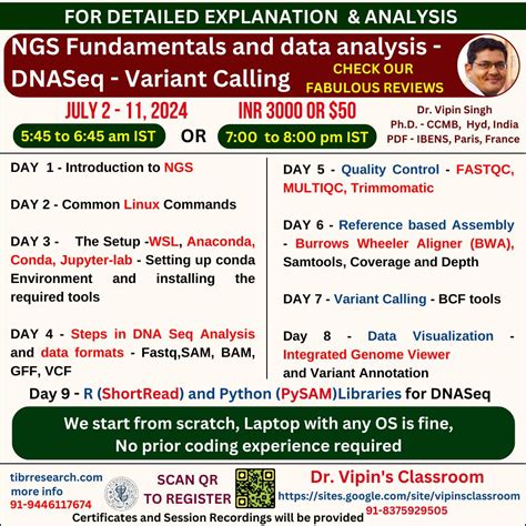 Learn Ngs Data Analysis With Anaconda Dr Vipin Singh Posted On The