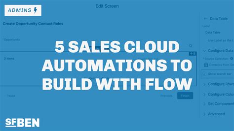 5 Sales Cloud Automations To Build With Flow Salesforce Ben