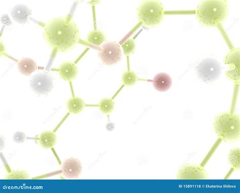 Multicolored Molecular Structure Stock Illustration Illustration Of