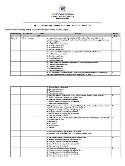 Quarter 3 Css 12 Examination Pdf Software Programming