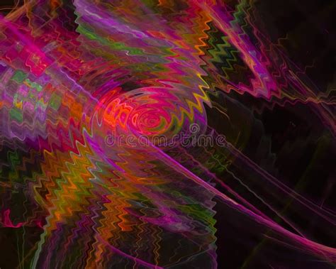 Abstract Fractal Texture Curve Shape Wave Surface Banner Backdrop