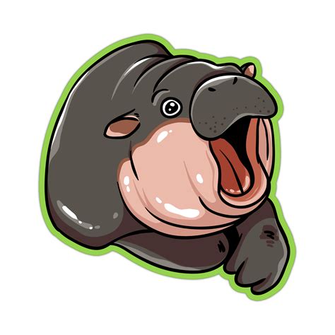 Moo Deng Sticker The Stkr Store